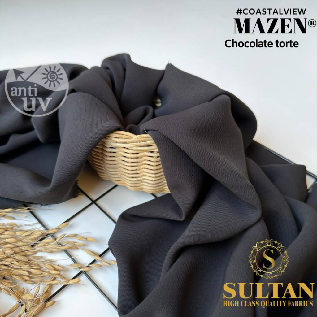 MAZEN ANTI UV SULTAN FABRIC LIMITED EDITION COASTALVIEW 50 CM | Shopee ...