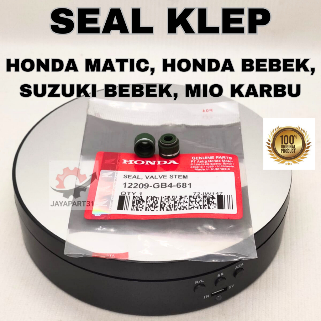 Honda MATIC VALVE SIL SEAL, ORIGINAL DUCK AHM BEAT, SPACY, SUPRA, GRAND ...