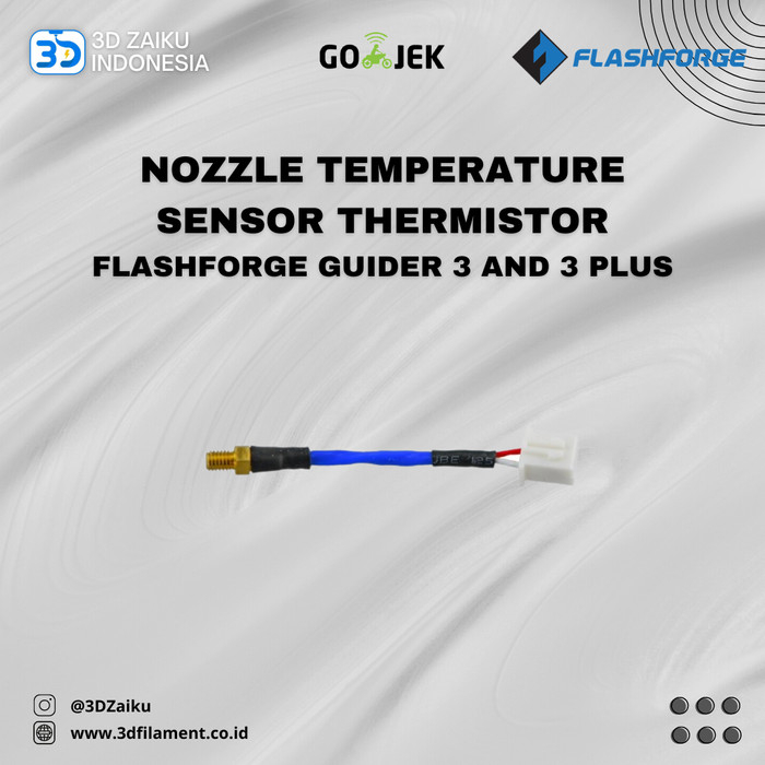 Flashforge Guider 3 and 3 Plus Nozzle Temperature Sensor Thermistor ...
