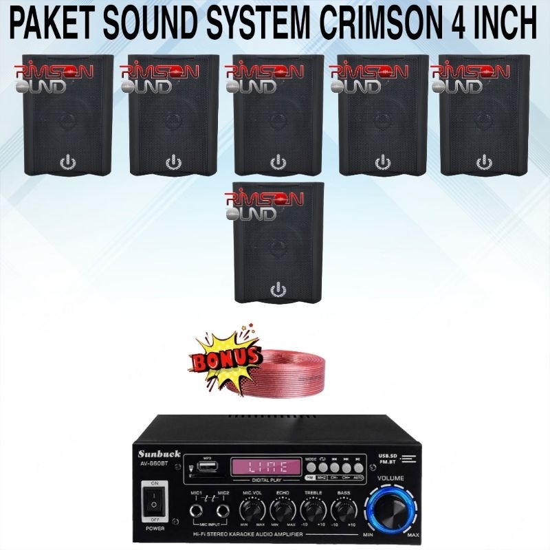 Package Of 6 SPEAKER CAFE And Restaurant SOUND SYSTEM Suitable For ...