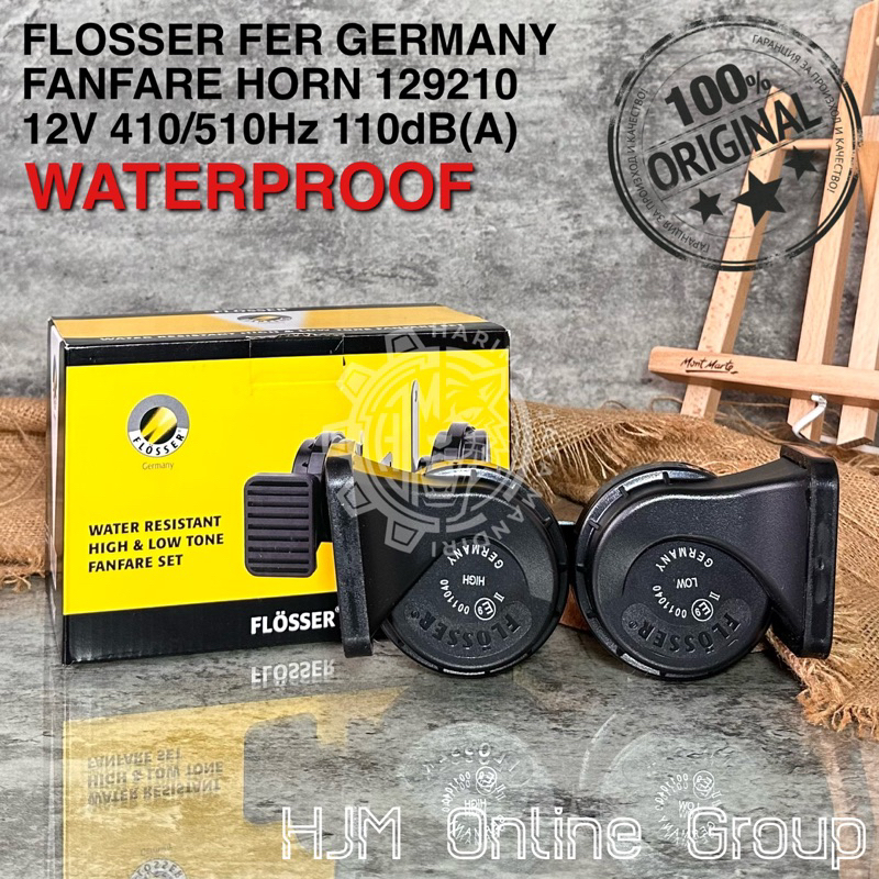 Snail Horn BMW FLOSSER FER GERMANY 129210 12v 410/510Hz WATERPROOF ...