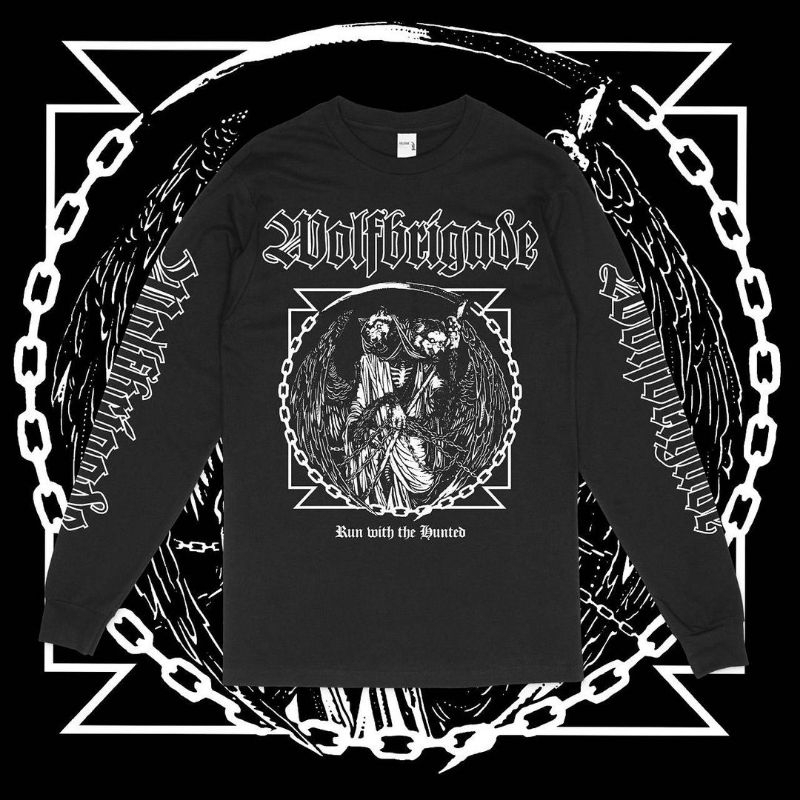 Wolfbrigade LONG SLEEVED PUNK BAND T-SHIRT | Shopee Malaysia