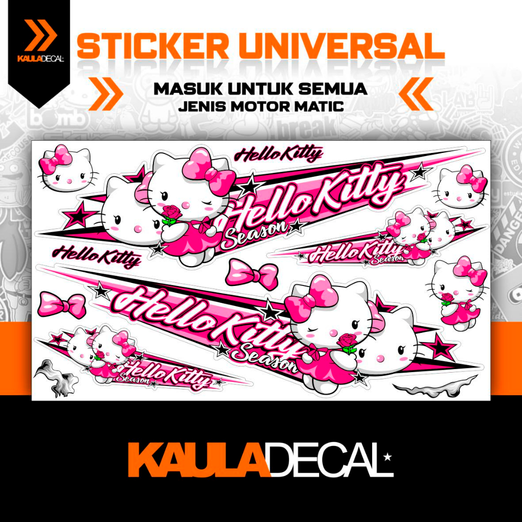 Motorcycle STRIPING STICKER ALL MATIC MOTIF 246 / UNIVERSAL MATIC ...