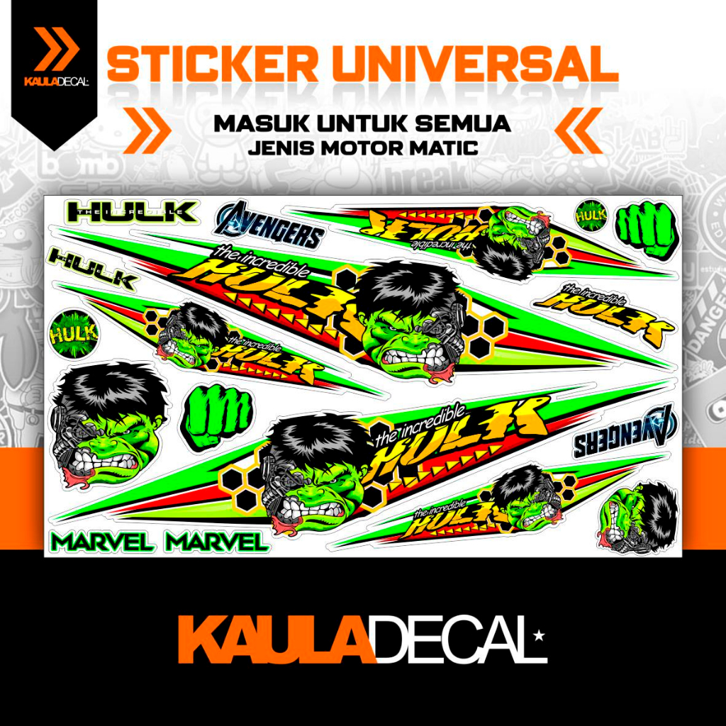 Motorcycle STRIPING STICKER ALL MATIC MOTIF 300 / UNIVERSAL MATIC ...