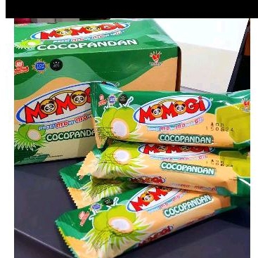 Momogi wafer cocopandan 1 box contains 10 new mowmowgi Rara Coco pandan ...