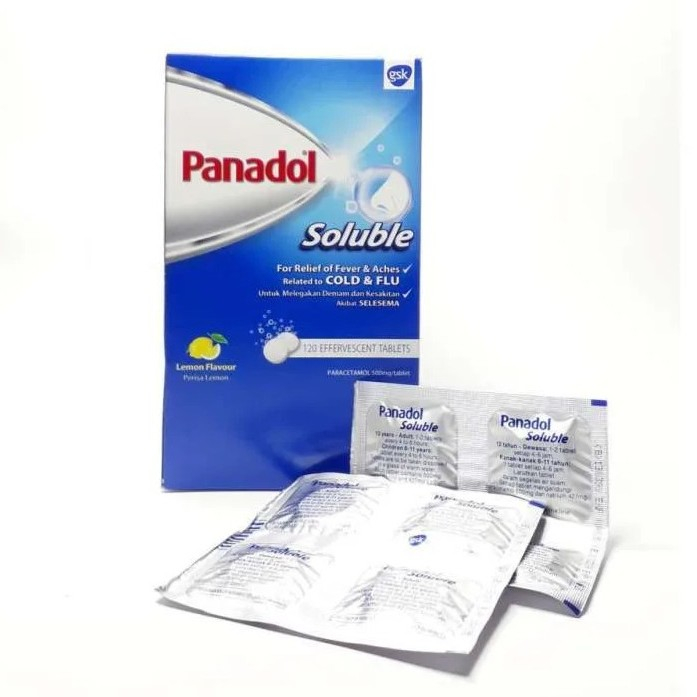 PANADOL Soluble Cold and Flu - Lemon Flavor (1 sheet = 4 pcs) | Shopee ...