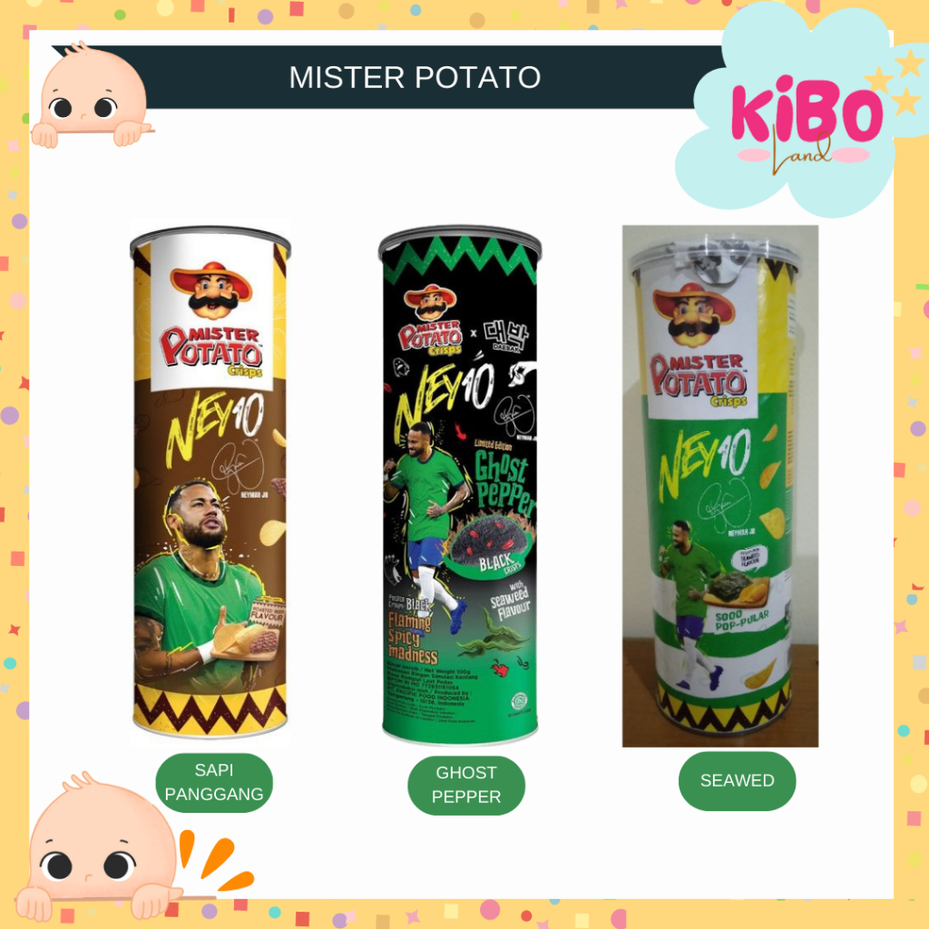 Mister Potato Crisps 80GR Special Edition Ghost Pepper Seawed Grilled ...