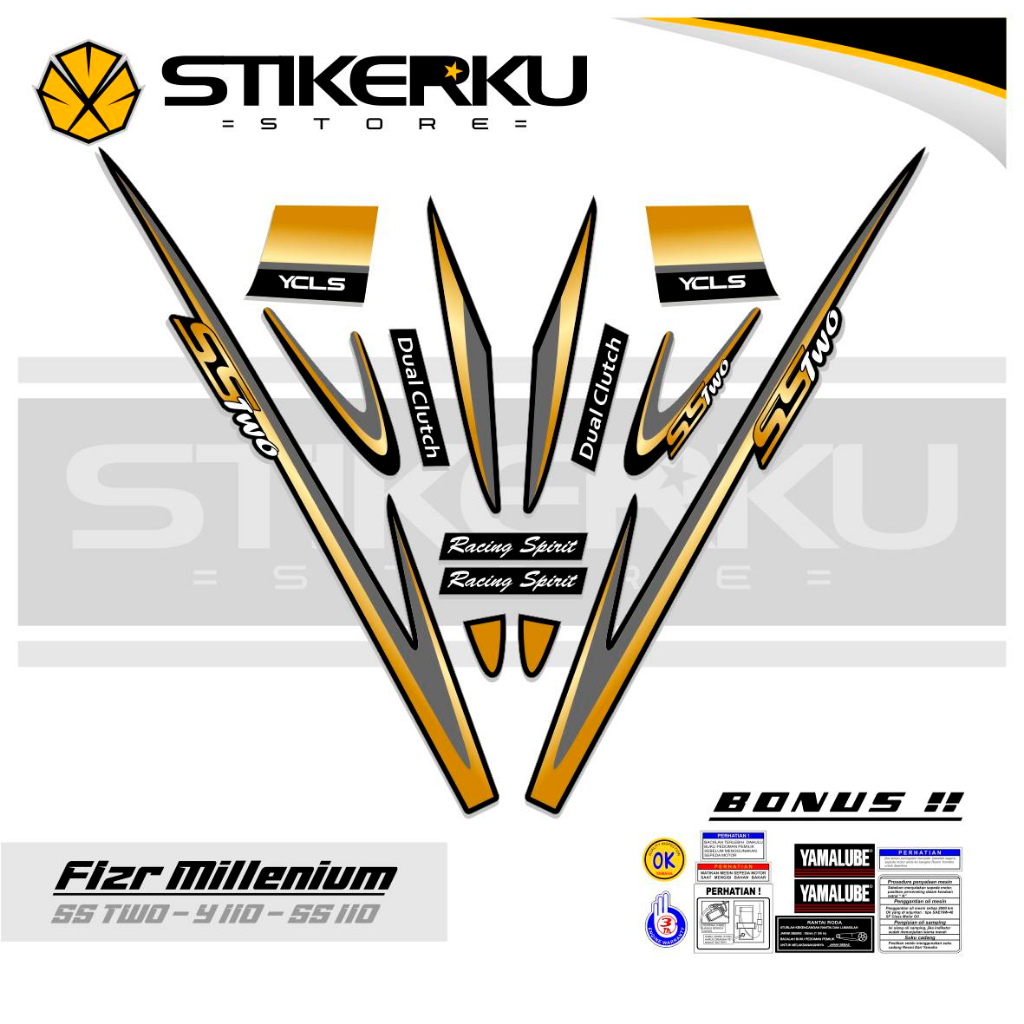 Striping F1ZR MOTIF 11/STICKER Antem/Z/SS TWO/Y110/SS 110/STICKER ...