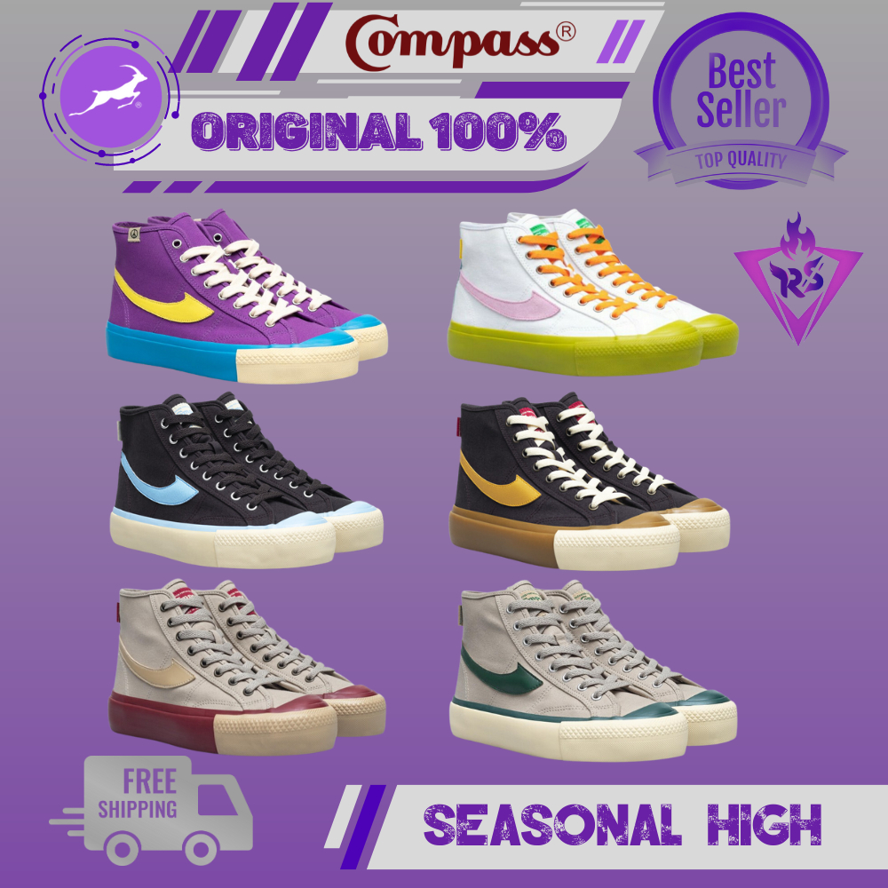 Gazelle High Wafer Green Compass SHOES | Compass Gazelle HI | Gazelle ...