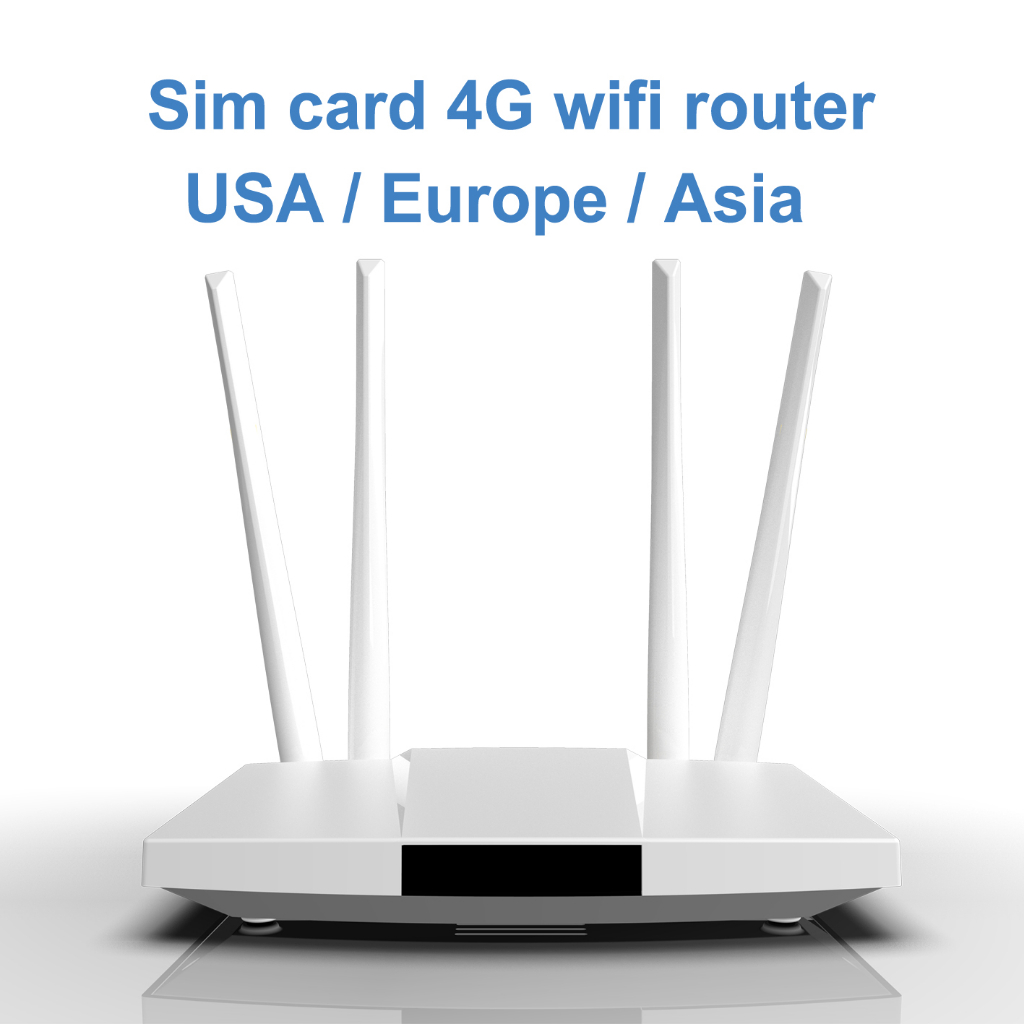 Lc1112 4G Lte Cpe SIM Card Wifi Router 300Mbps CAT4 32user WAN Indoor LAN Wireless Modem Hotspot ...