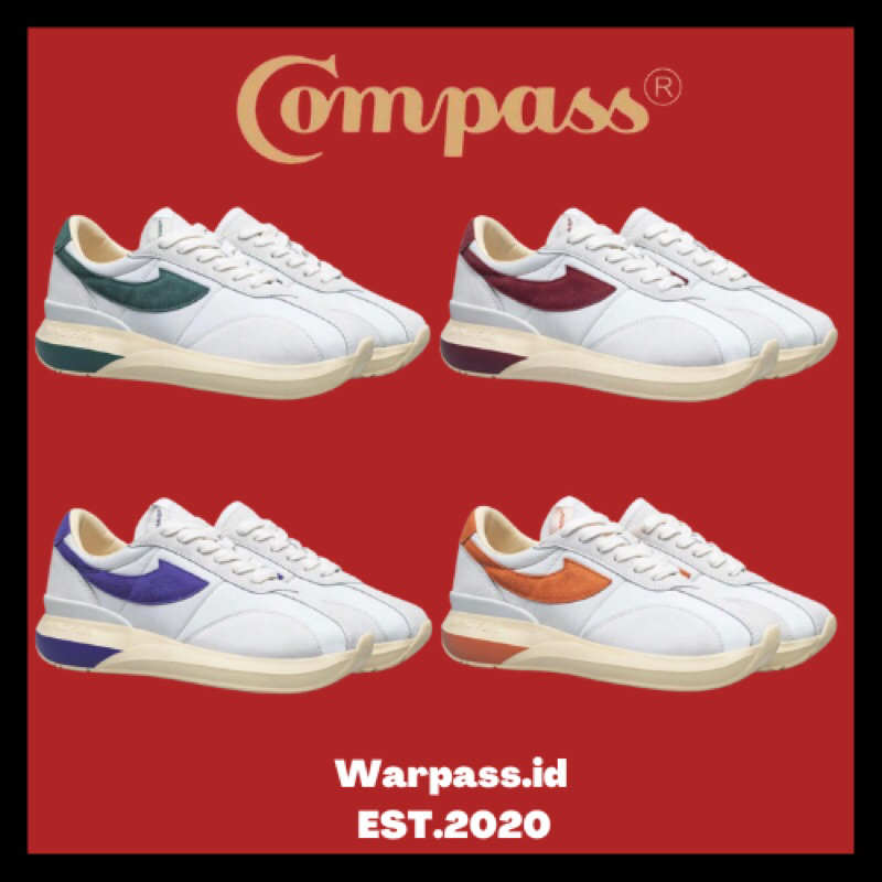 Compass Velocity Creme Spinach/Cherry/Grape/Pumpkin Shoes 100% Original | Shopee Malaysia