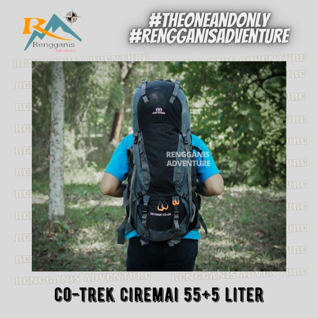 Carrier CO TREK CIREMAI 55 +5 LITER 60 LITER HIKING Backpack | Shopee ...