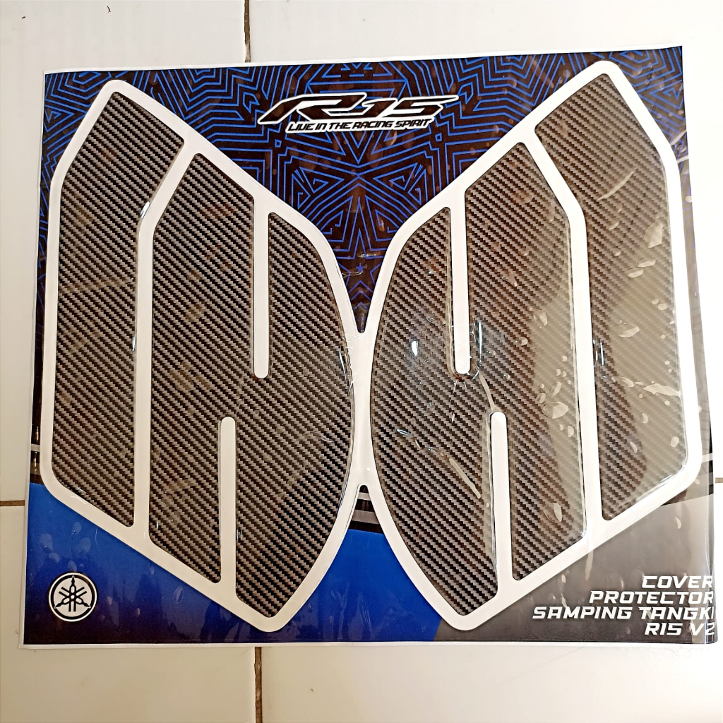 Side body emblem Sticker Tank protector r15 v2 Embossed For r15 v2 ...