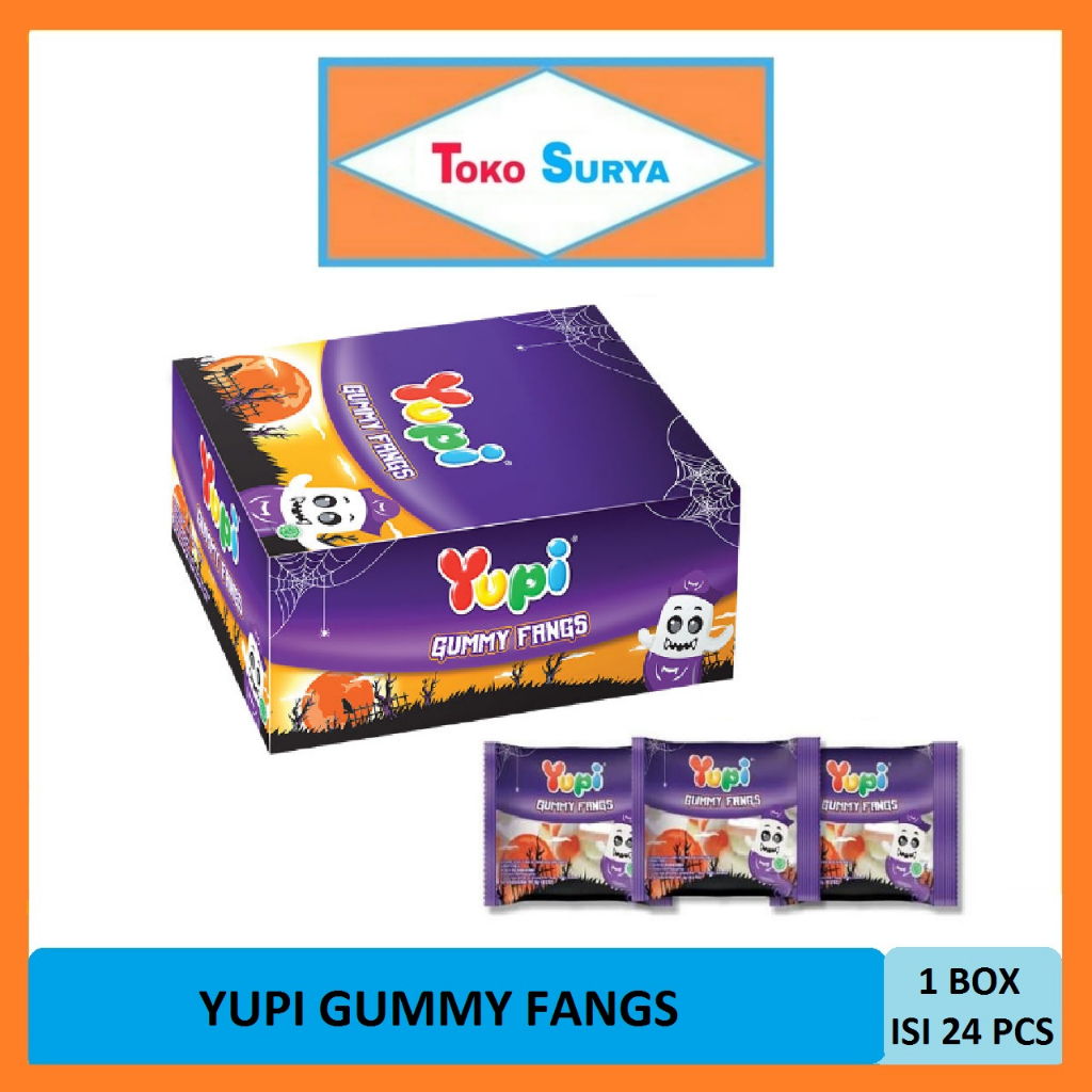 Yupi Gummy Candies Gummy Fangs 24 x 6Gr | Shopee Malaysia