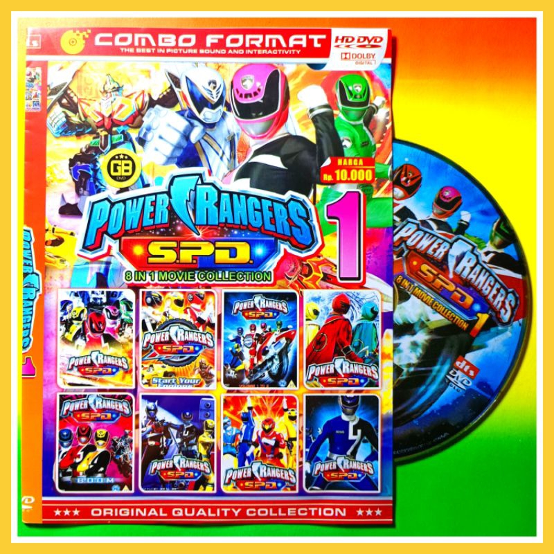 Children's Cartoon Movie Cassette POWER RANGERS SPD Collection In ...