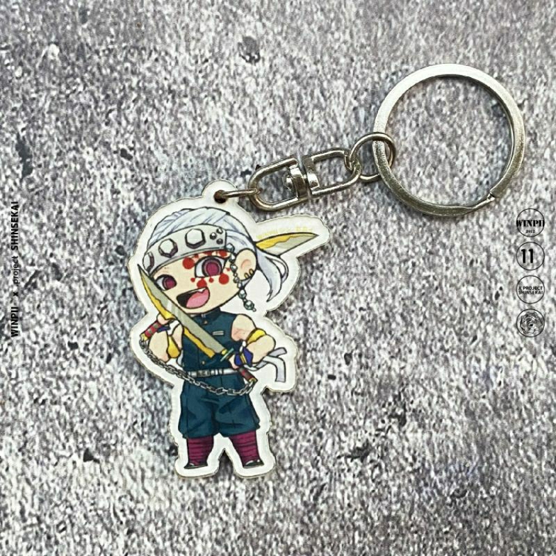 GANTUNGAN Uzui Tengen Anime Demon Slayer Acrylic Keychain / Keychain ...
