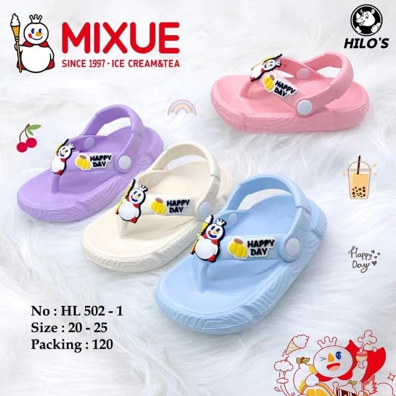 BABY KIDS MIXUE BANANA JELLY RUBBER Flip-flops | Shopee Malaysia