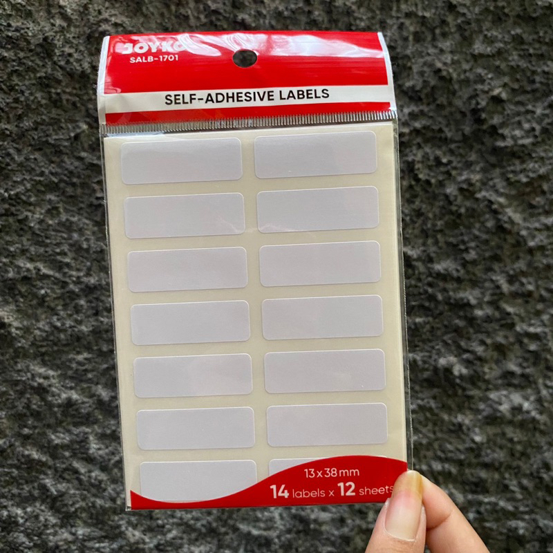 [1 Pack/12 Sheets] sticker label self adhesive labels/ Name label ...