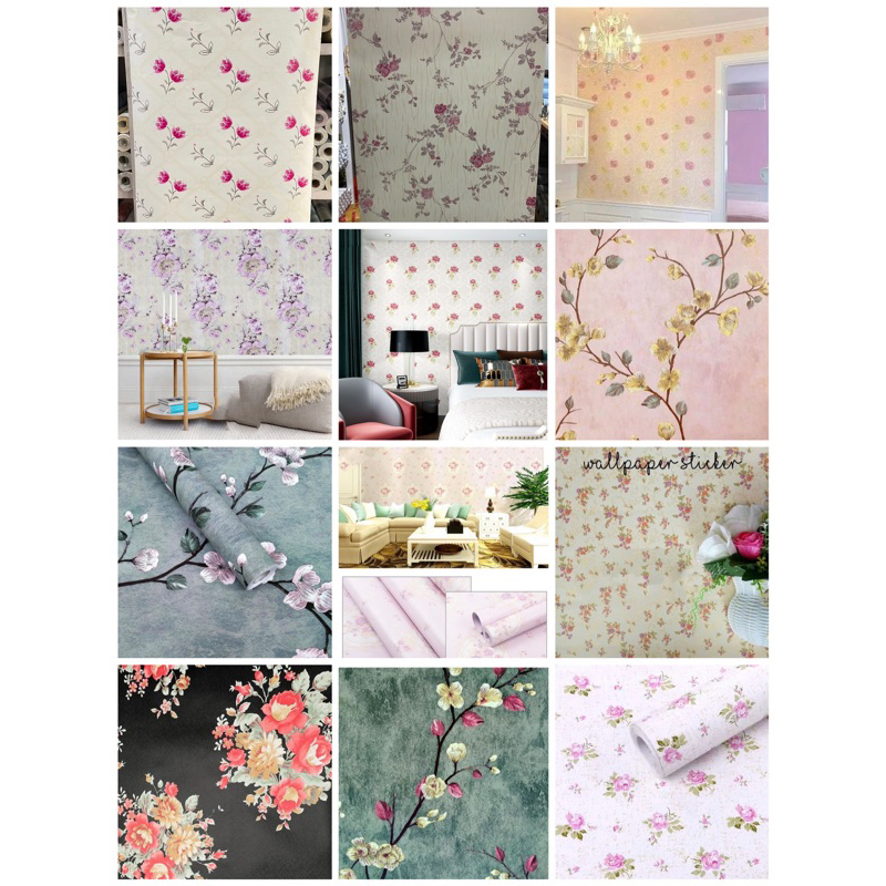 Wall sticker (wallpaper wall sticker) | Shopee Malaysia