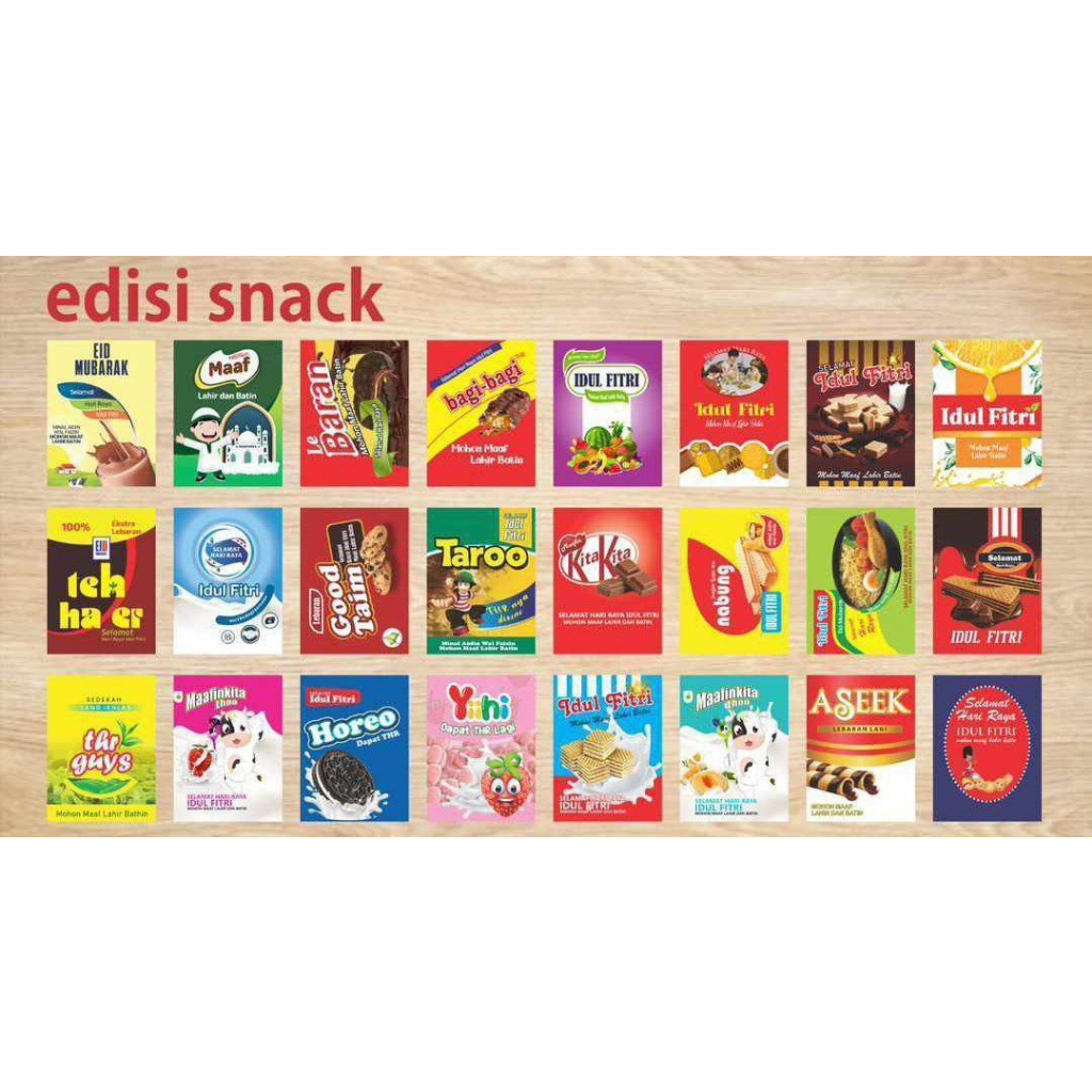 Premium Eid Snack Edition Envelope - Eid Snack Envelope - Eid Angpau ...