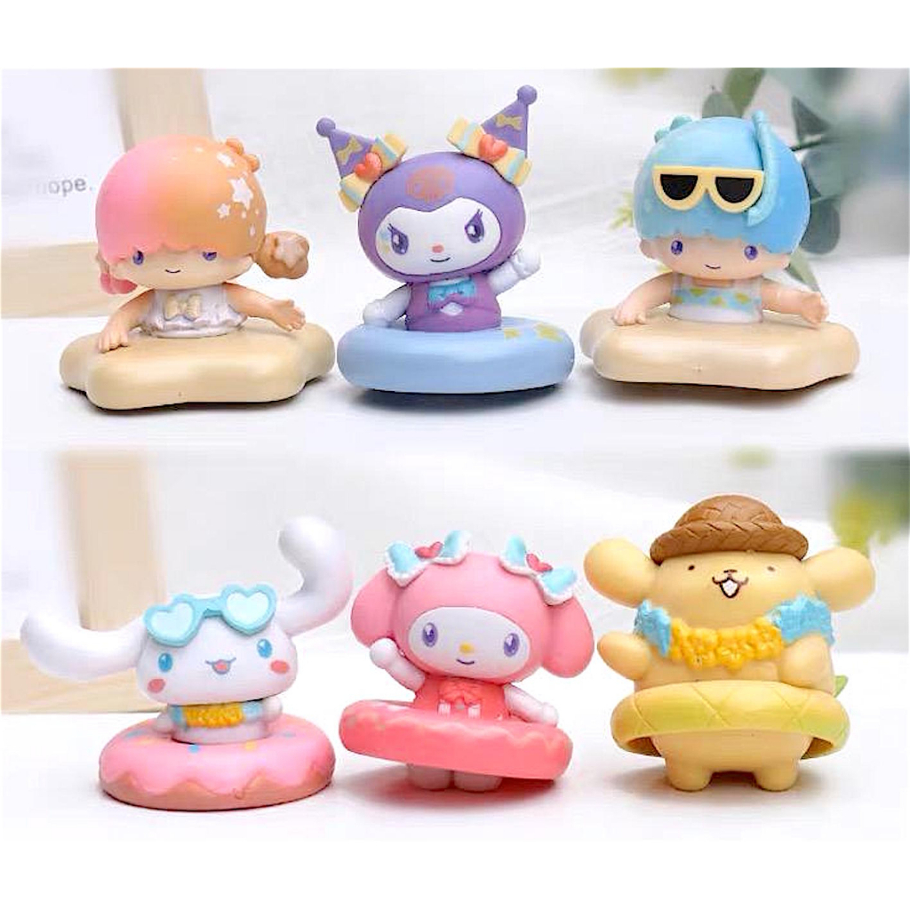 Selling UNITS / SET of Sanrio Go Swimming figurine cake toppers ...
