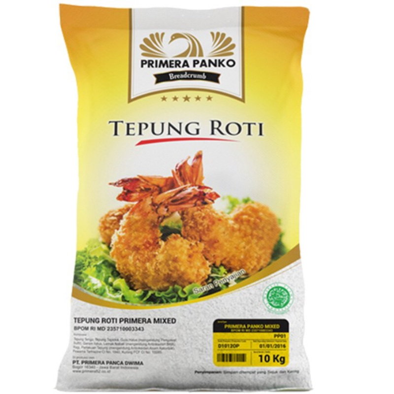 Primera Panko Mix 10kg Bread Crumbs Orange Flour - GOJEK GRAB | Shopee ...