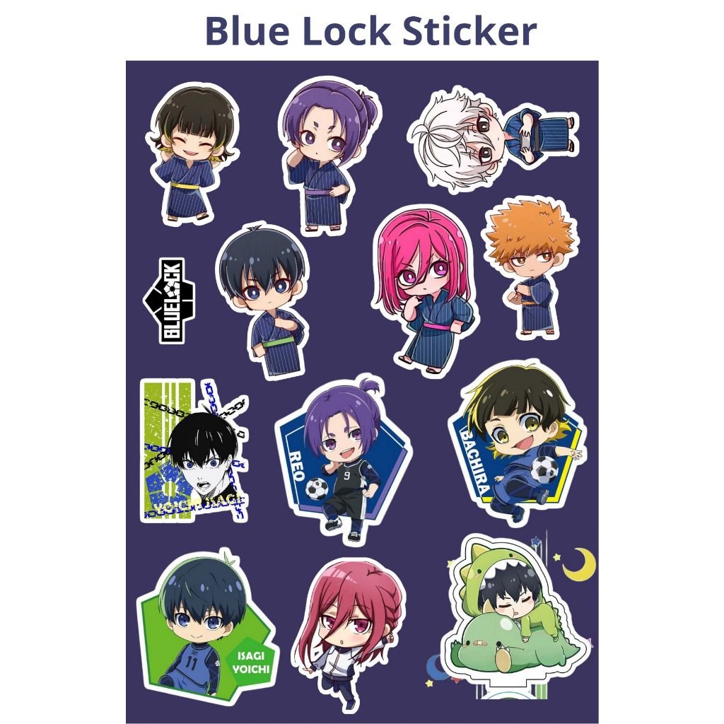 Custom BLUE LOCK anime chibi aesthetic Sticker | Shopee Malaysia