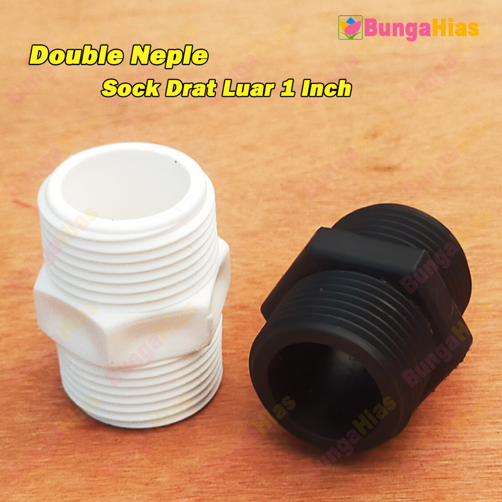 Double Nepel 1 x 1 inch Male Sock Outer Thread ABS Niple Inner PVC Pipe ...
