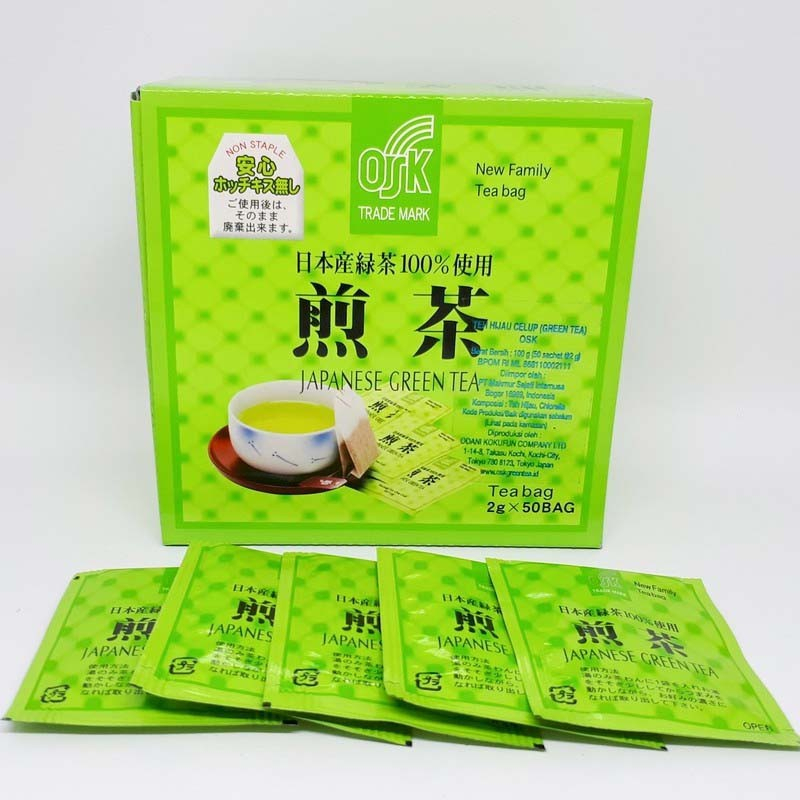HIJAU Osk Japanese green tea Japanese green tea retail 1 sachet (2 gr) Halal MUI | Shopee Malaysia