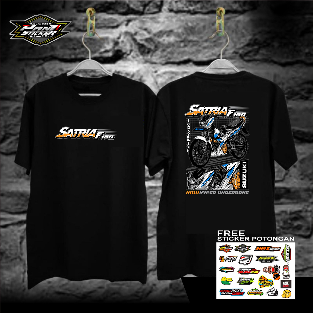 SATRIA F150 Motorcycle Modified Kopdar T-shirt Hyper Underbone Design ...