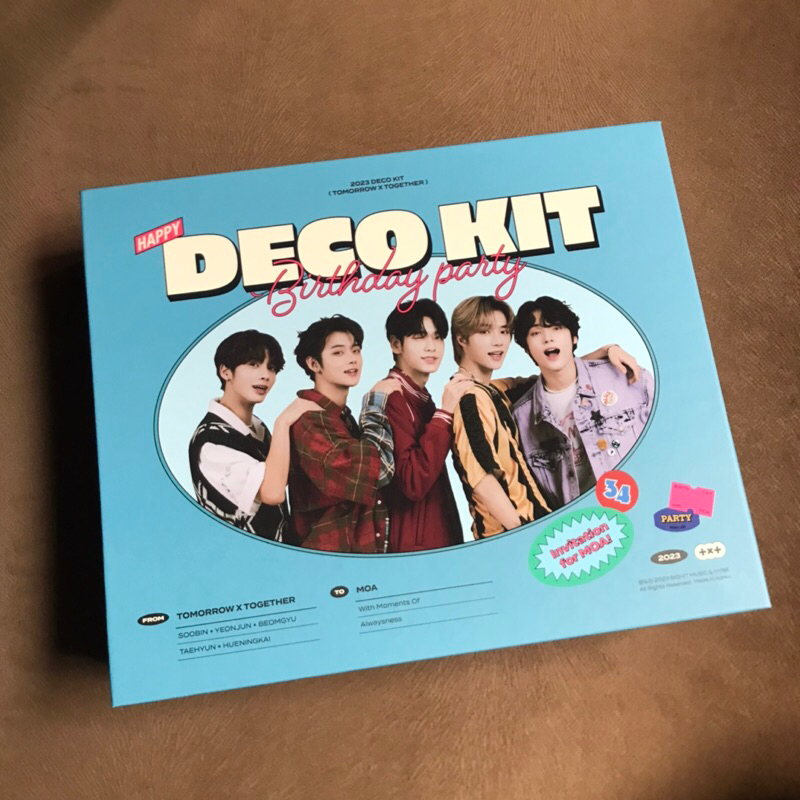 Txt Official Merchandise Sharing Deco Kit Birthday Party 2023 Member ...