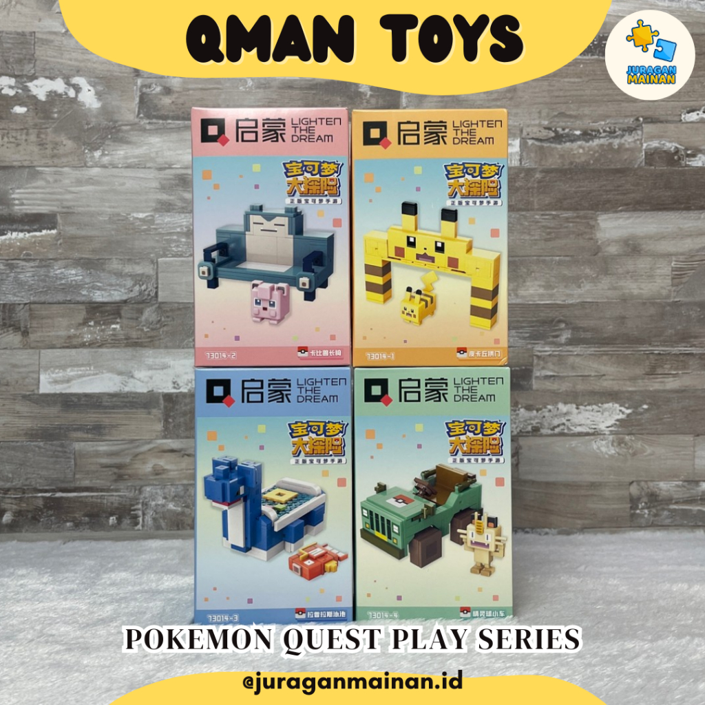 Qman TOYS Pokemon Quest Arch Series - Bricks Blocks Disassembly brick ...