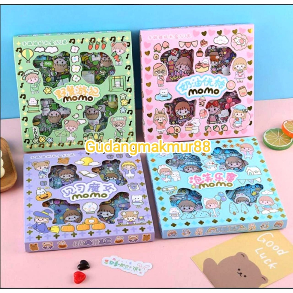 - Sticker Waterproof Sticker Masu Sticker Momo Korea Contents 100pcs ...