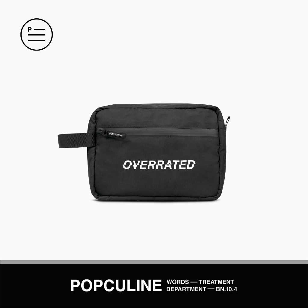 Popculine - Overrated Travelkit Bag | Shopee Malaysia