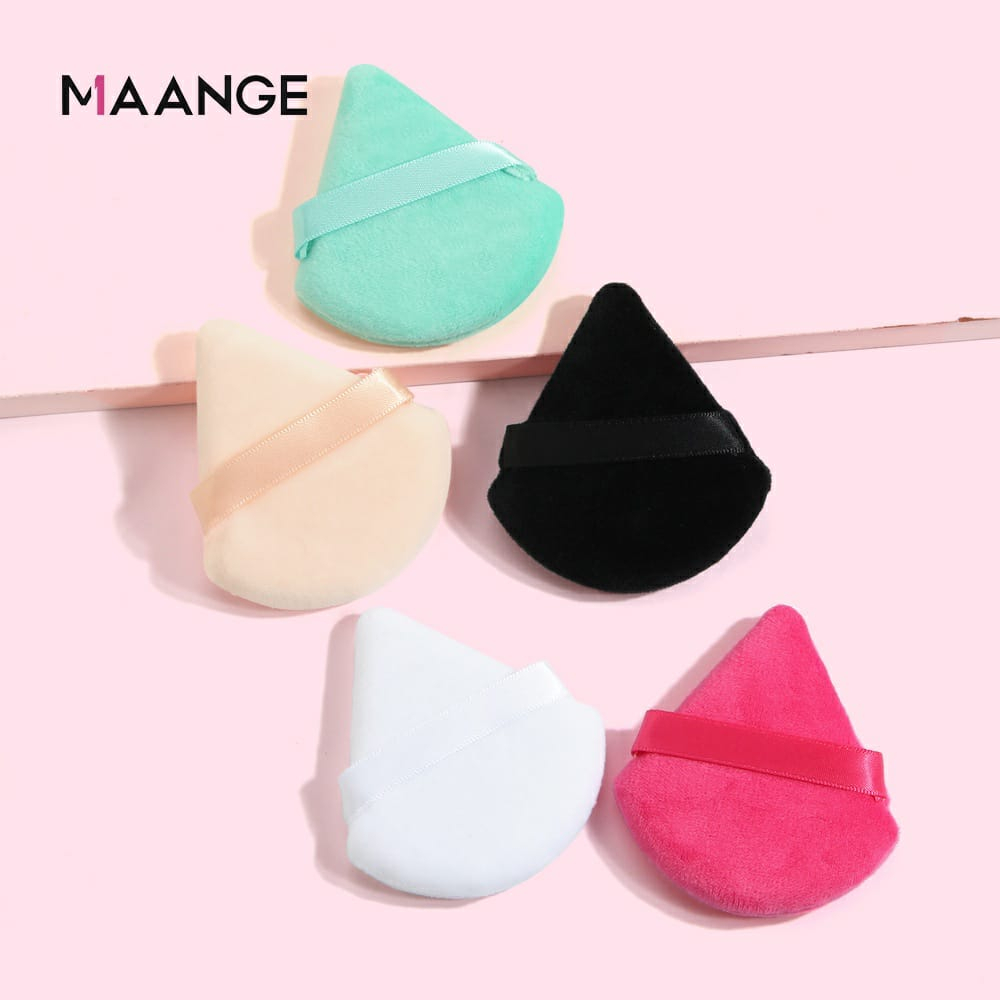 (CONTENTS Of 5 PCS) Maange Triangular Puff Sponge Set for Women's ...