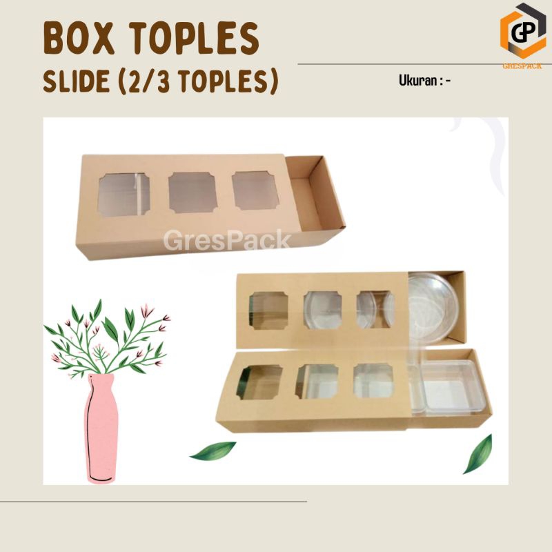 Slide Jar Box/Box Jar/Cardboard Kunker Window/Sliding Jar Box | Shopee ...