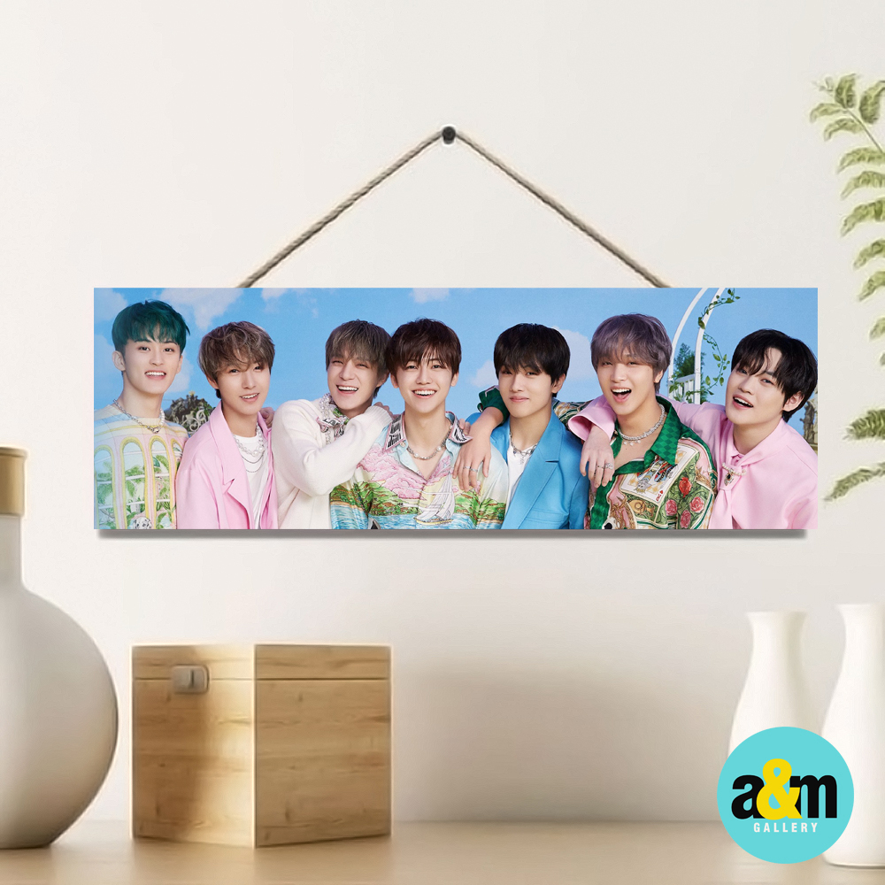 HIASAN DINDING KAYU Nct DREAM Wooden Poster Size 10x30cm I Wall Hanging Room Decoration I K-POP ...