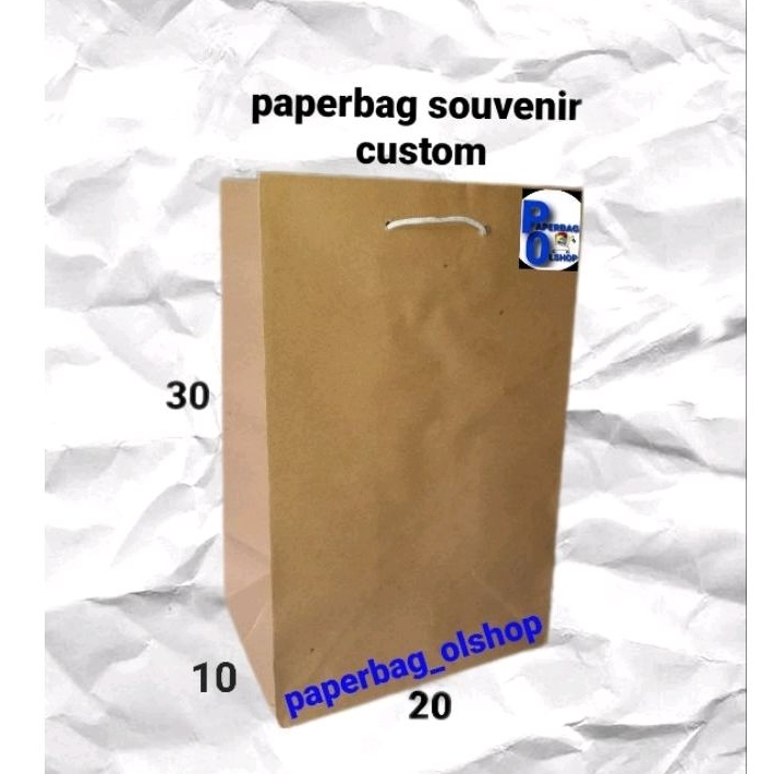 Custom souvenir paper bag (20×10×30) | Shopee Malaysia
