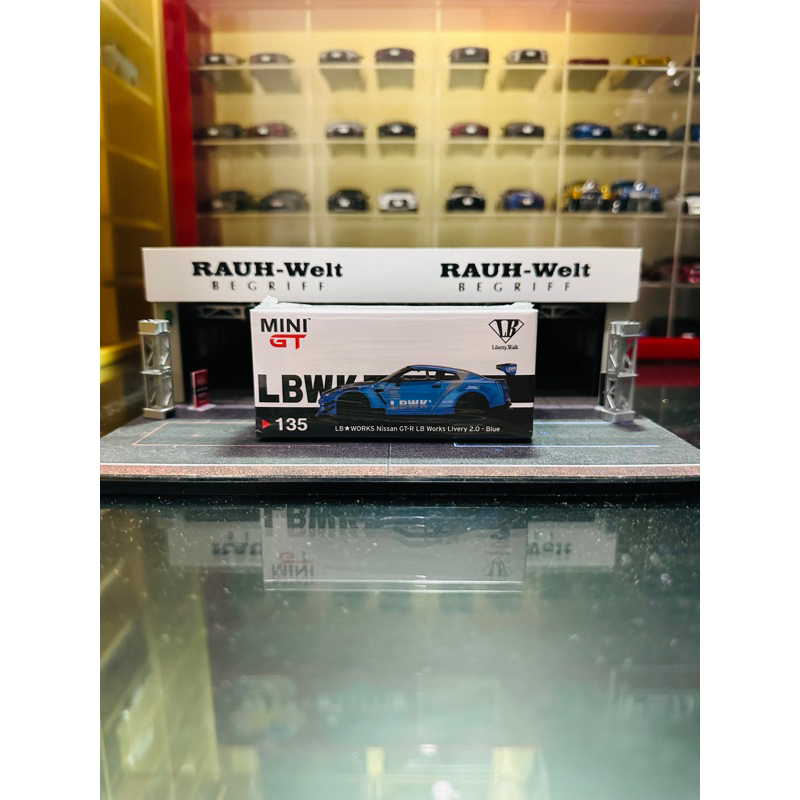 Mini GT No 135 LB Works Nissan GTR R35 Blue LBWK Livery | Shopee Malaysia