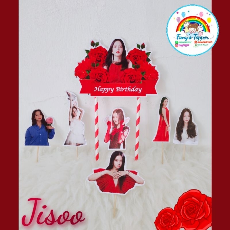 Jisoo topper Blackpink topper Korean topper Birthday Cake topper tart ...
