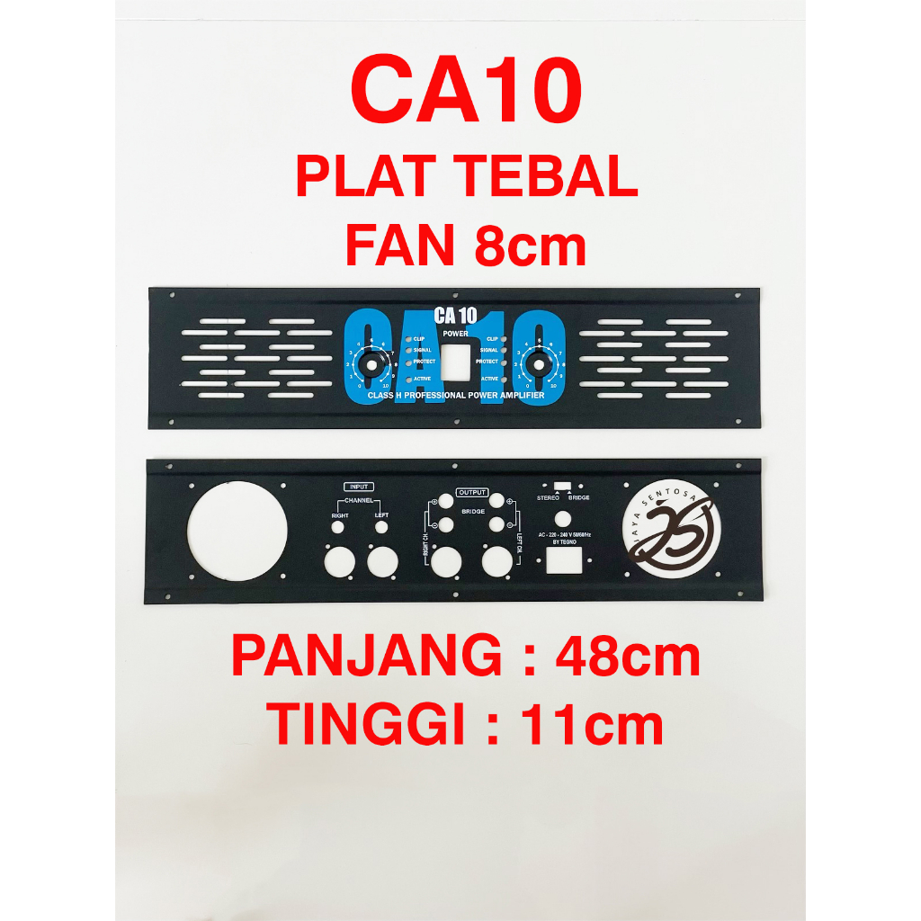 Ca10 COVER PLATE (1 SET) PREMIUM CA PANEL BOX 10 ups FRONT REAR PANEL BOX POWER AMPLIFIER CLASS ...