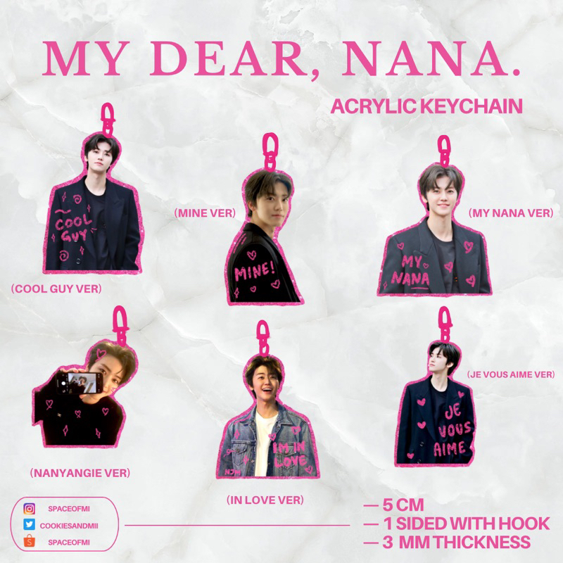 My DEAR, NANA ACRYLIC KEYCHAIN | Jaemin NCT DREAM | Shopee Malaysia