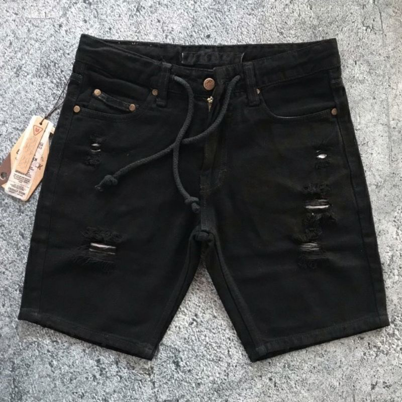 Men's Ripped Short JEANS Men's JEANS Shorts Men's Latest DISTRO Ripped ...