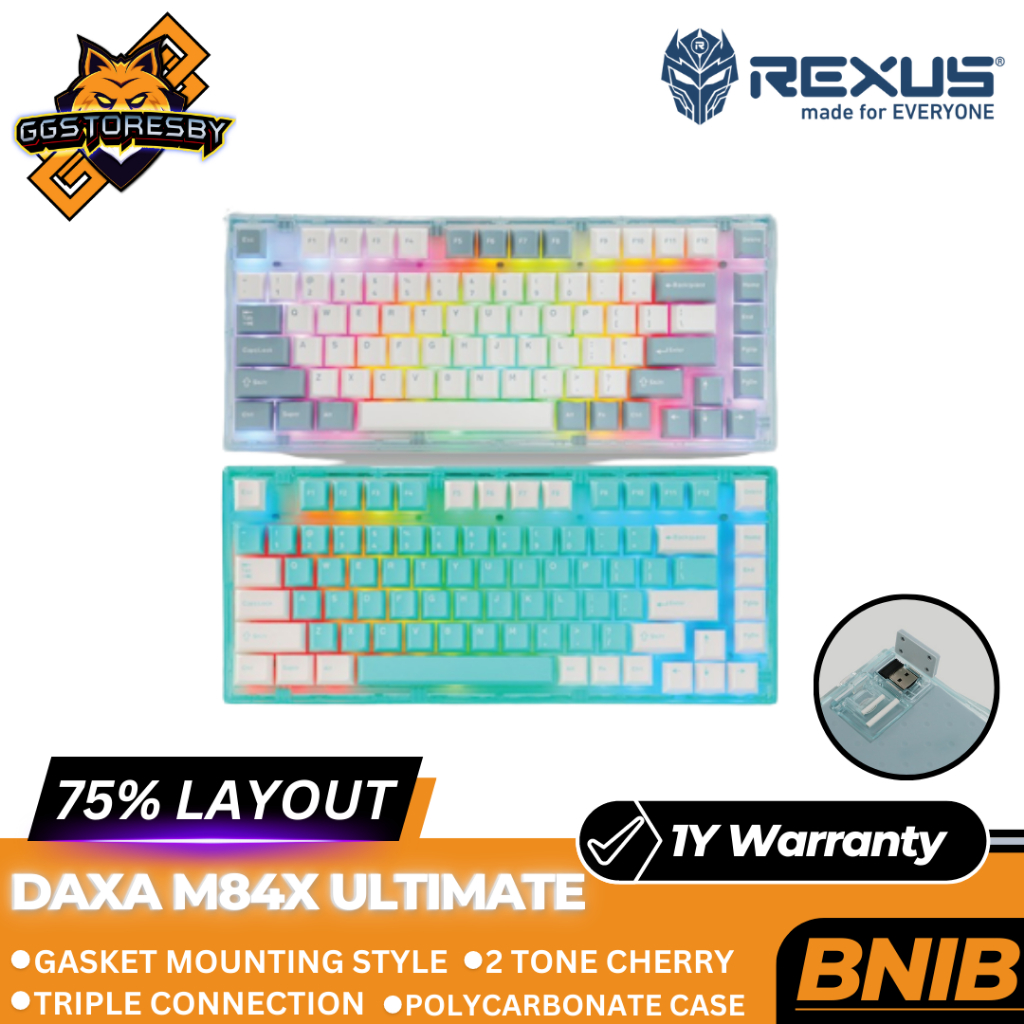 Rexus DAXA M84X ULTIMATE 75% MECHANICAL Gaming Keyboard | Shopee Malaysia