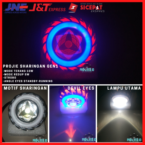 Rbr SPIRAL 4-MODE LED PROJIE SHARINGAN Motorcycle Light | Shopee Malaysia