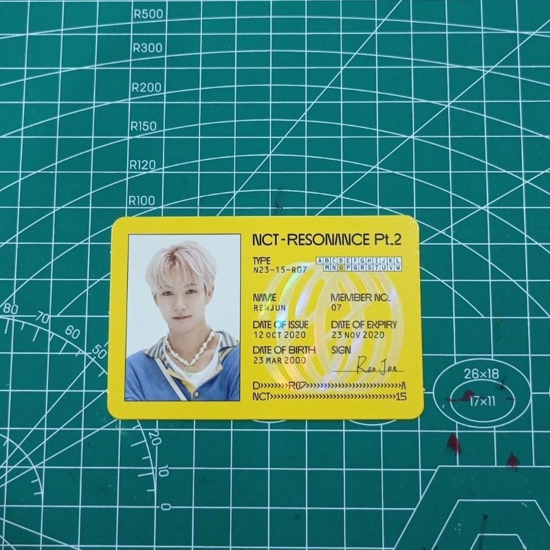 Nct Resonance 2020 Renjun ID Card | Shopee Malaysia