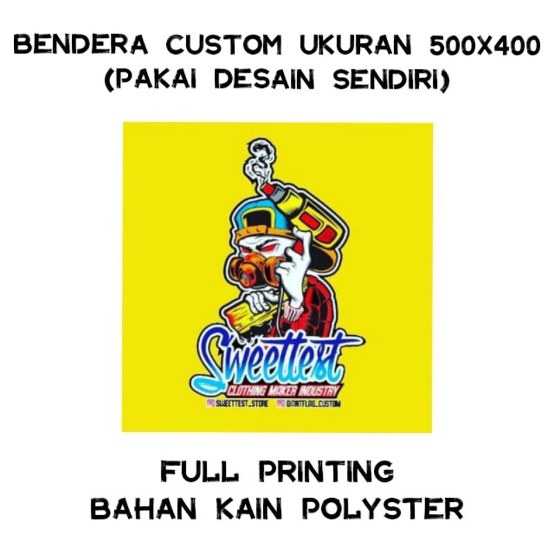 Custom Flag Size 500X400 Use Your Own Design FULL PRINTING | Shopee ...