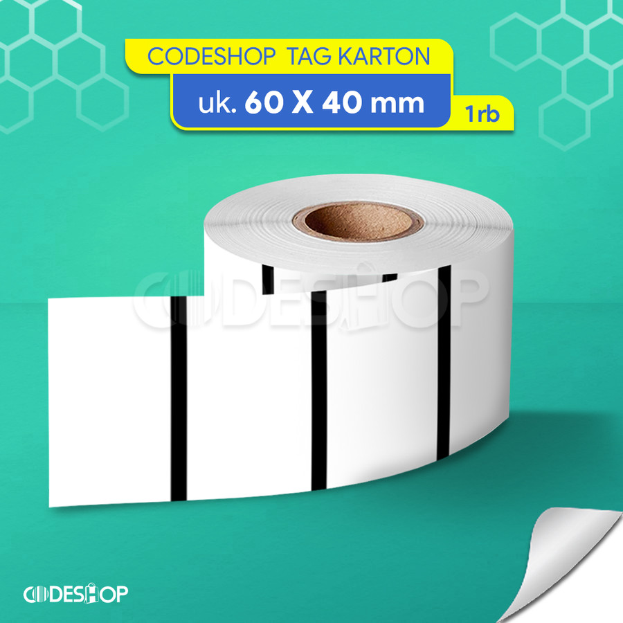 Cardboard Hangtag Label Size 60x40 mm | Shopee Malaysia