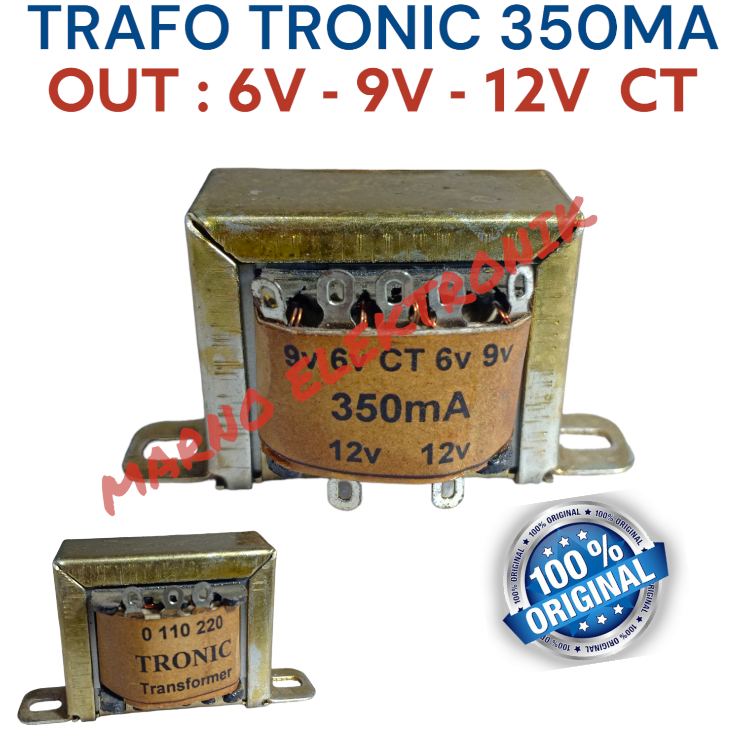 TRAVO TRONIC 350MA CT 6V 9V 12V 350 MA ORIGINAL ORIGINAL | Shopee Malaysia