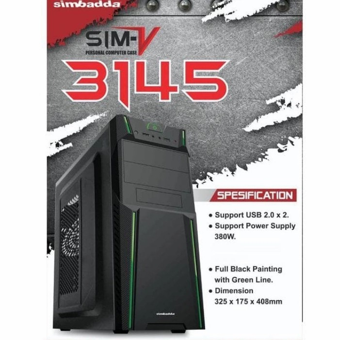 Simbadda Sim-V 3145 Casing include 380 Watt Power Supply | Shopee Malaysia